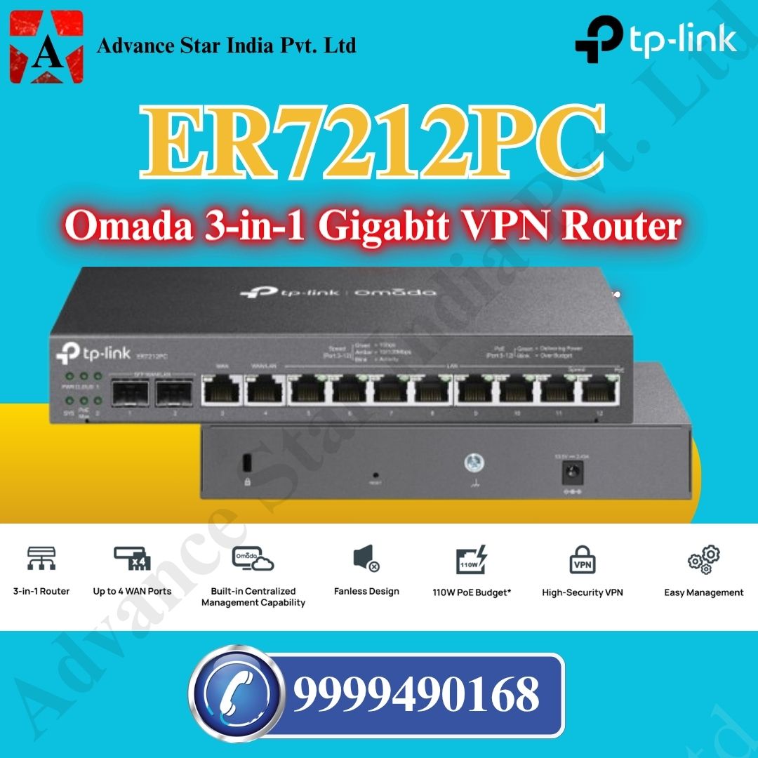 ER7212PC Omada 3-in-1 Gigabit VPN Router Dealer Nehru place