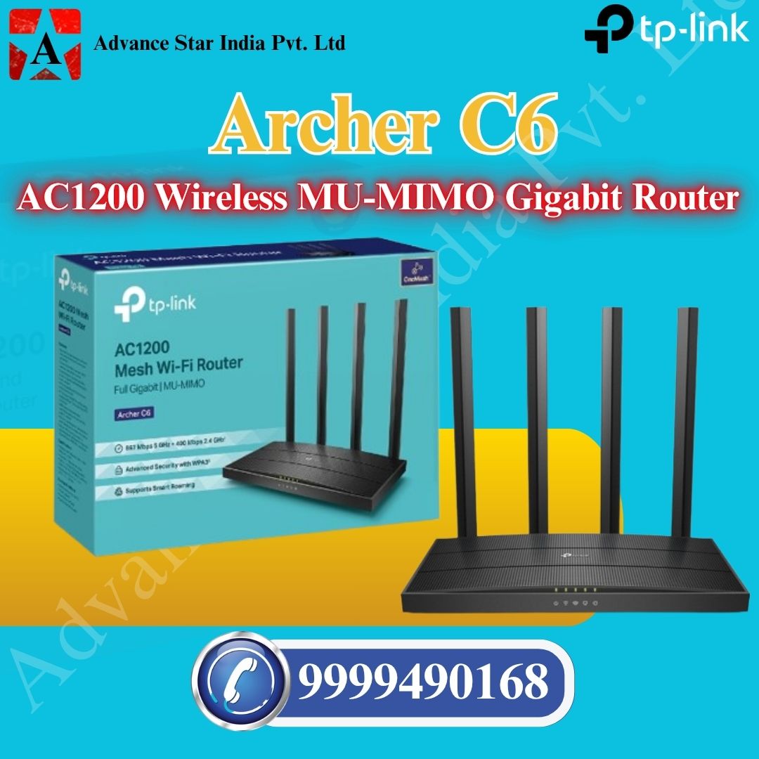 Archer C6 AC1200 Wireless MU-MIMO Gigabit Router