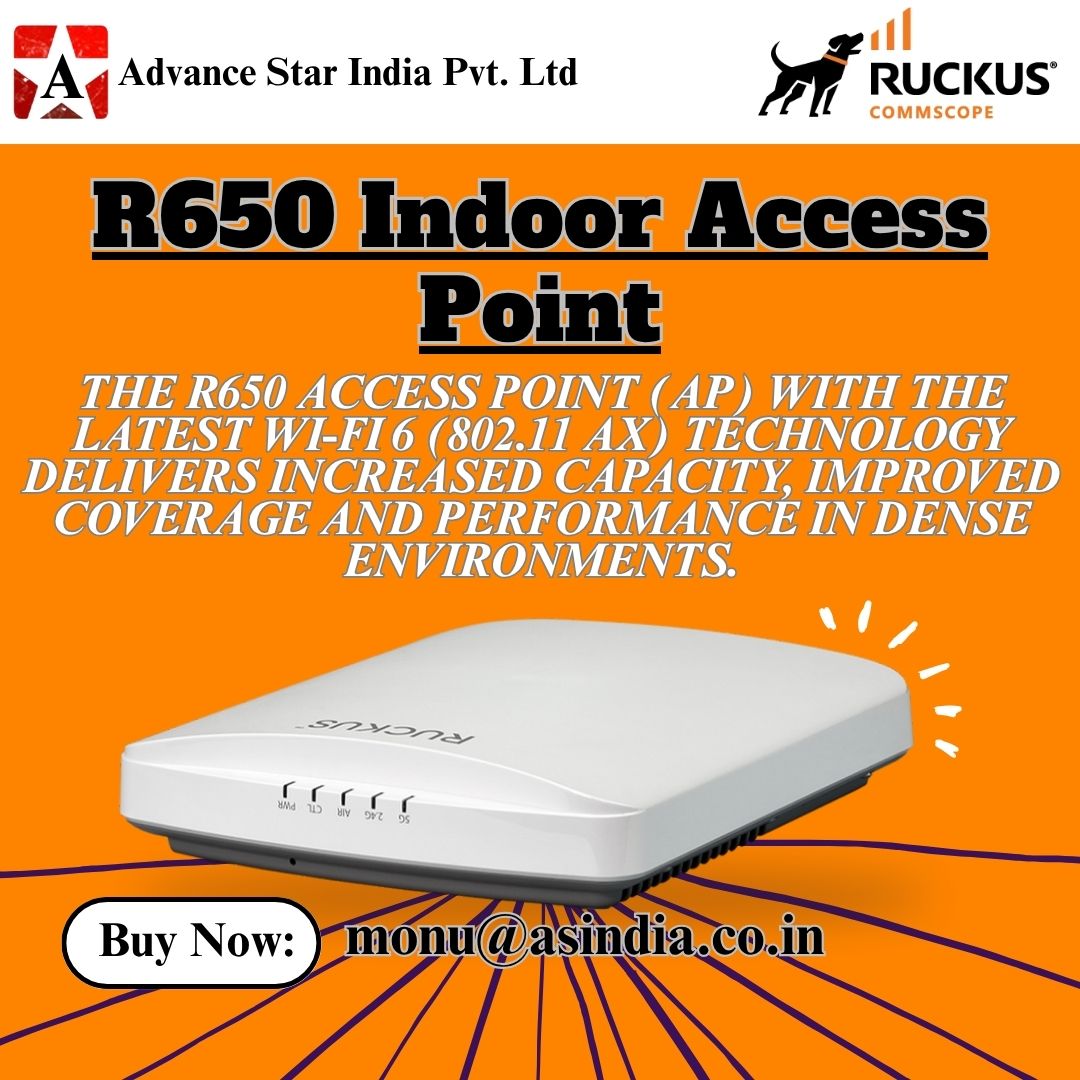 RUCKUS R650 Indoor Access Point Dealer in Nehru Place Delhi