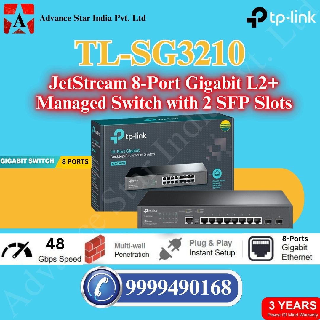 TL-SG3210 8-Port Managed Switch Dealer in Nehru Place Delhi