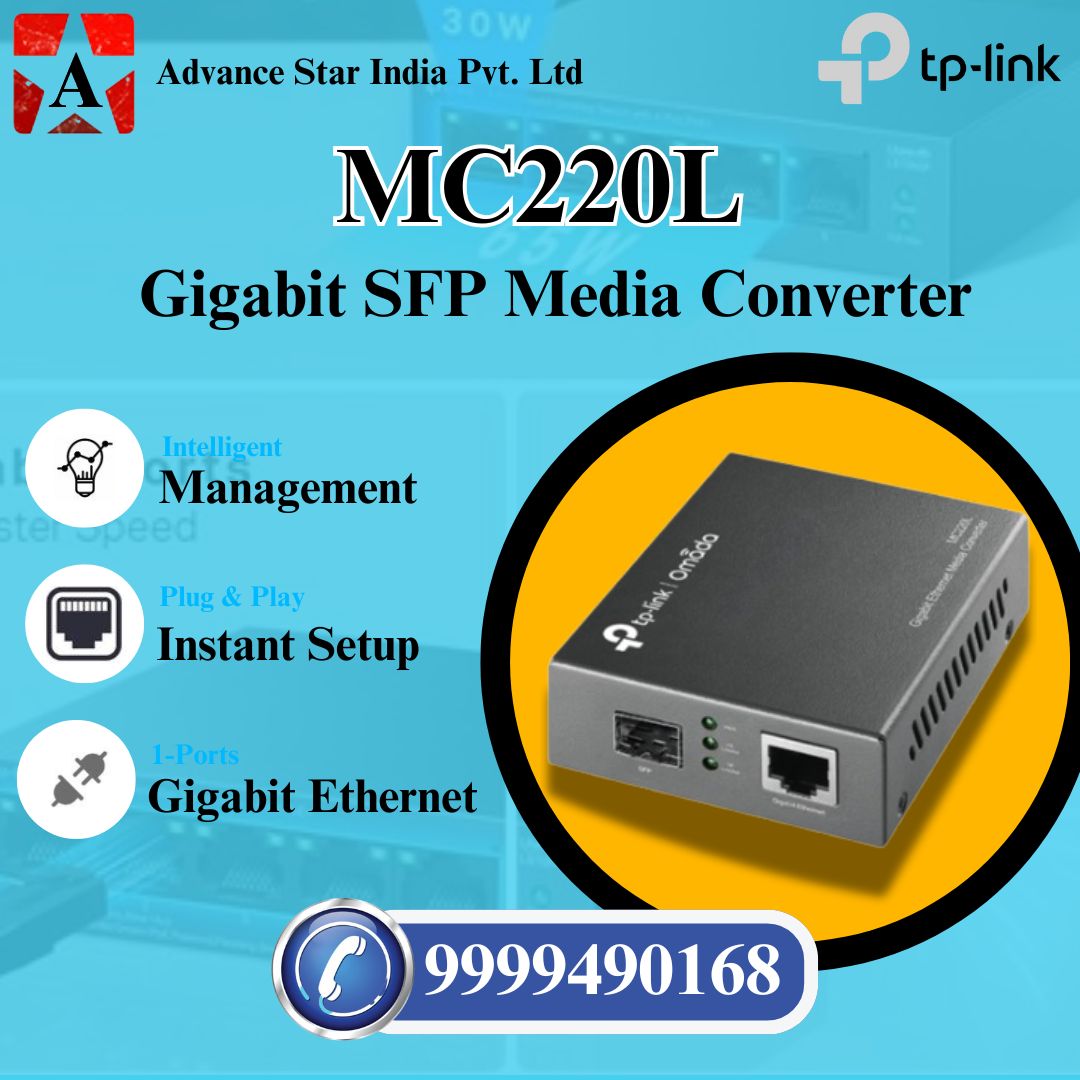 MC220L Gigabit SFP Media Converter Dealer in Nehru Place Delhi
