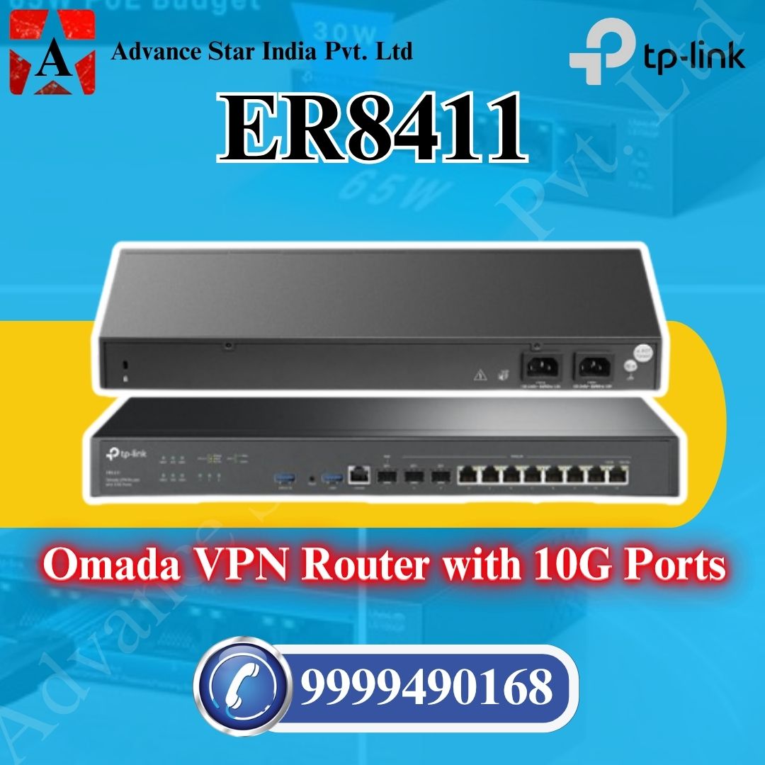ER8411 Omada VPN Router with 10G Ports Dealer in Delhi