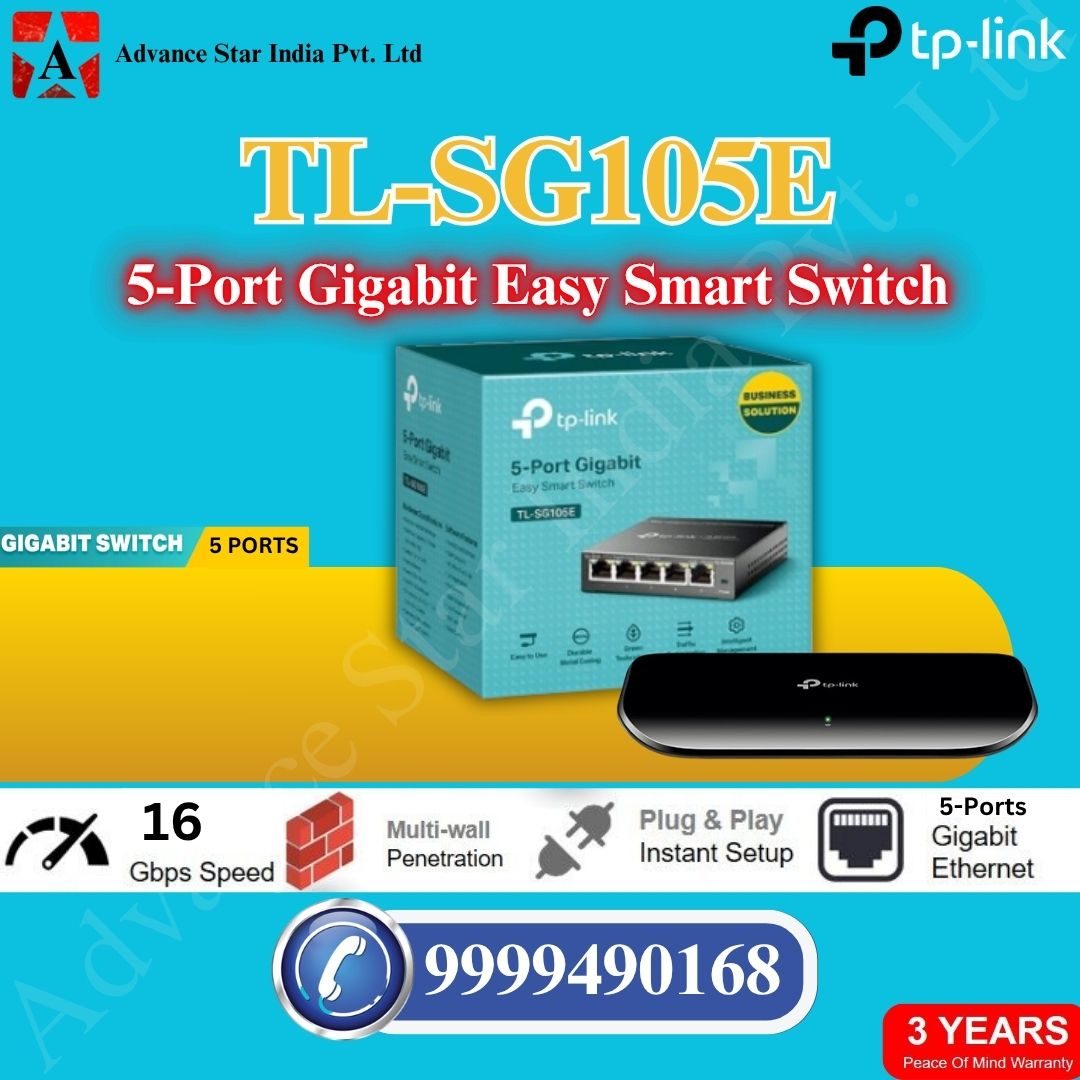 TL-SG105E Gigabit Easy Smart Switch Dealer Nehru Place Delhi