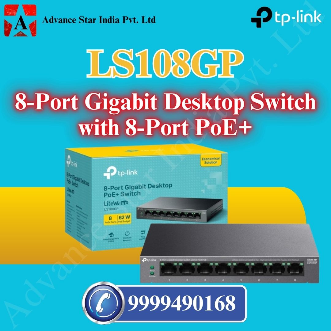 LS108GP 8-Port Gigabit Desktop Switch Dealer in Nehru Place