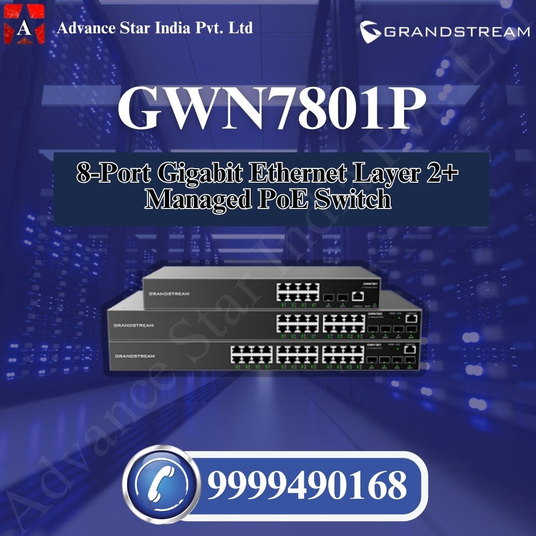 GWN7801P 8-Port Gigabit Ethernet PoE Switch Dealer in Delhi
